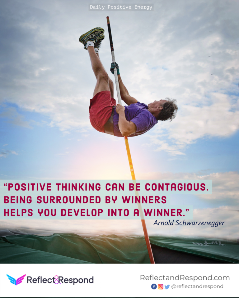 Positive thinking can be contagious - ReflectandRespond